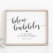 Blow Bubbles Wedding Sign Template, Wedding Sign Printable, Bubbles ...