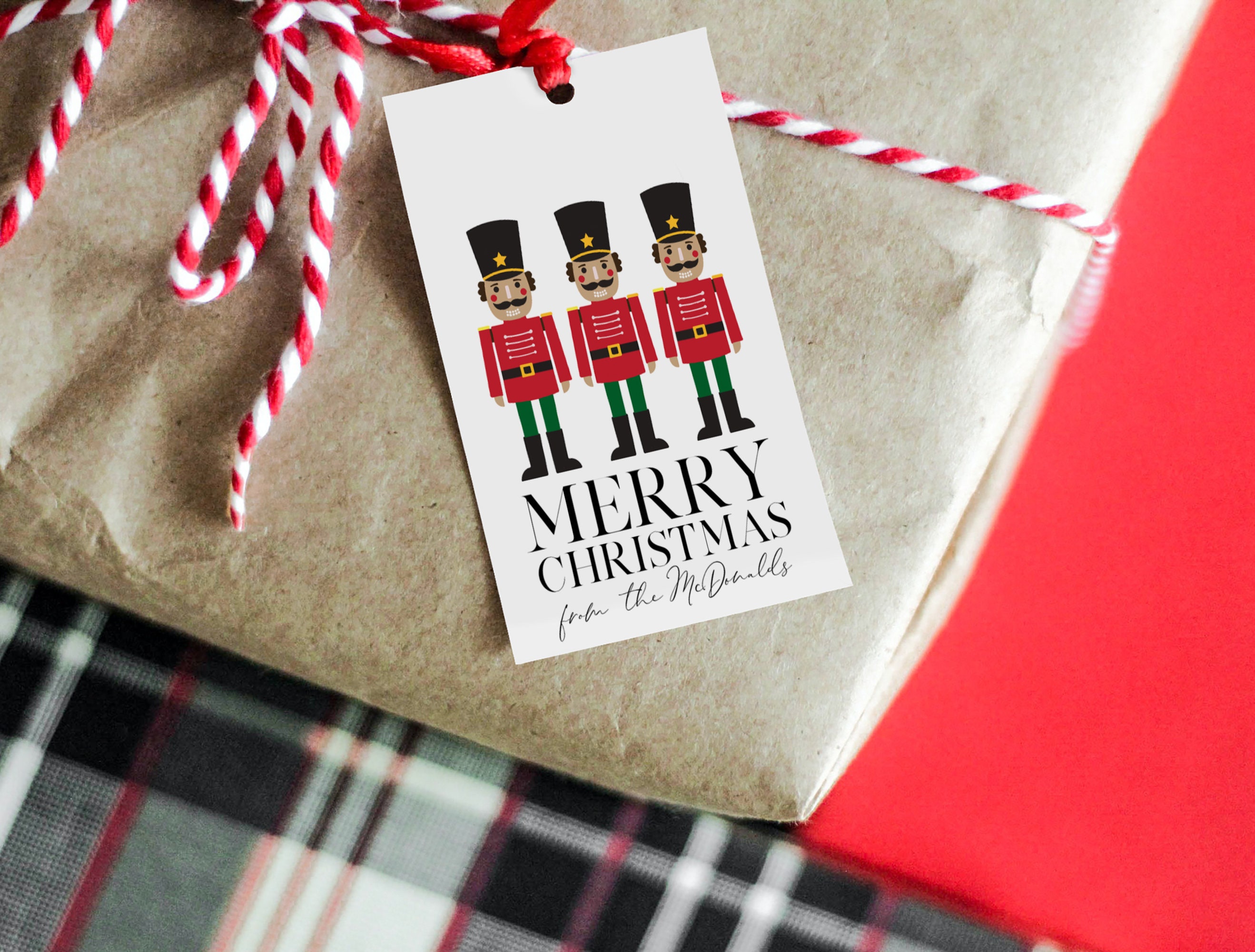 Nutcracker Christmas Gift Tag Printable Christmas Tags - Etsy