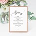 Cheers Bar Sign, Bar Menu Sign Template, Wedding Bar Sign Printable ...