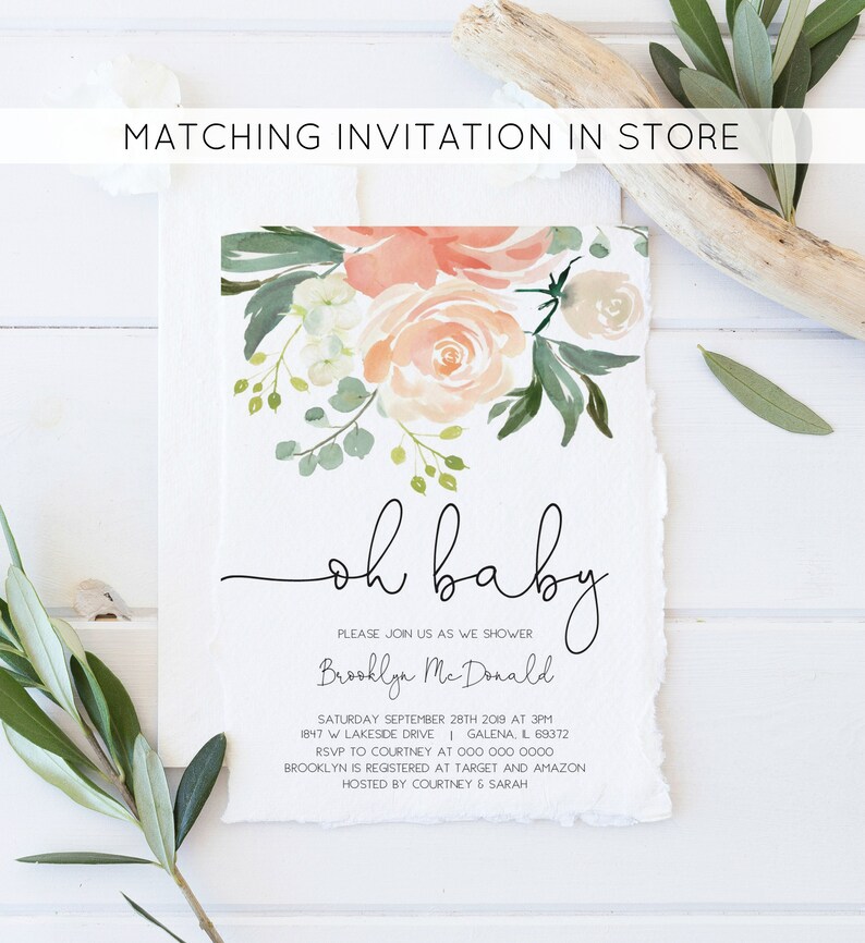 Printable Table Numbers Peach Table Numbers 5x7 4x6 Table - Etsy