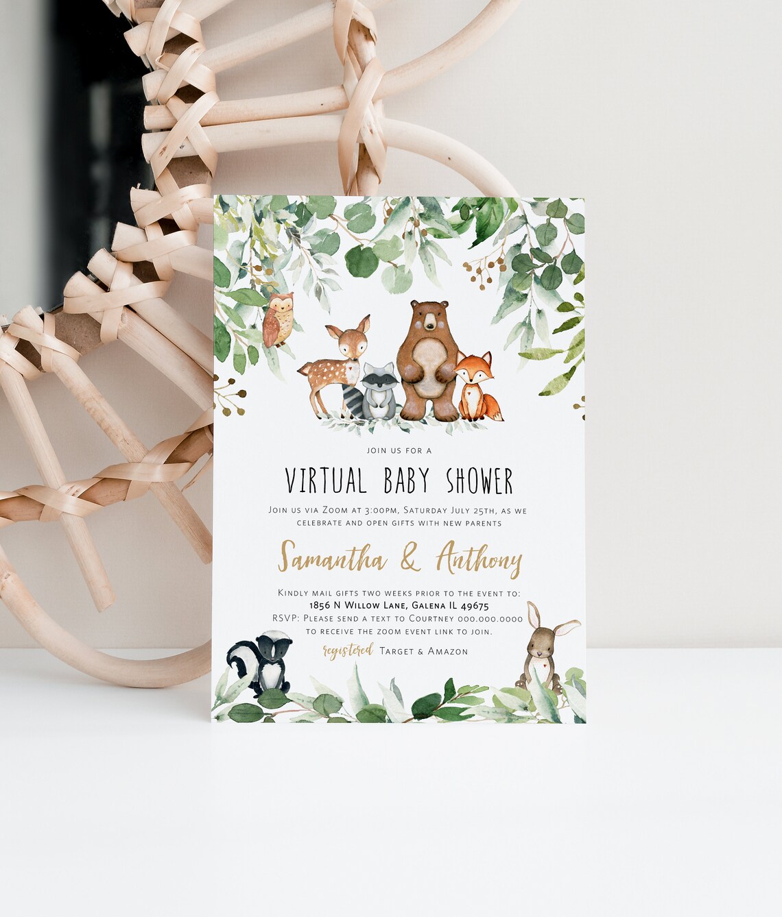 Virtual Baby Shower Invitation Social Distancing Baby Shower - Etsy