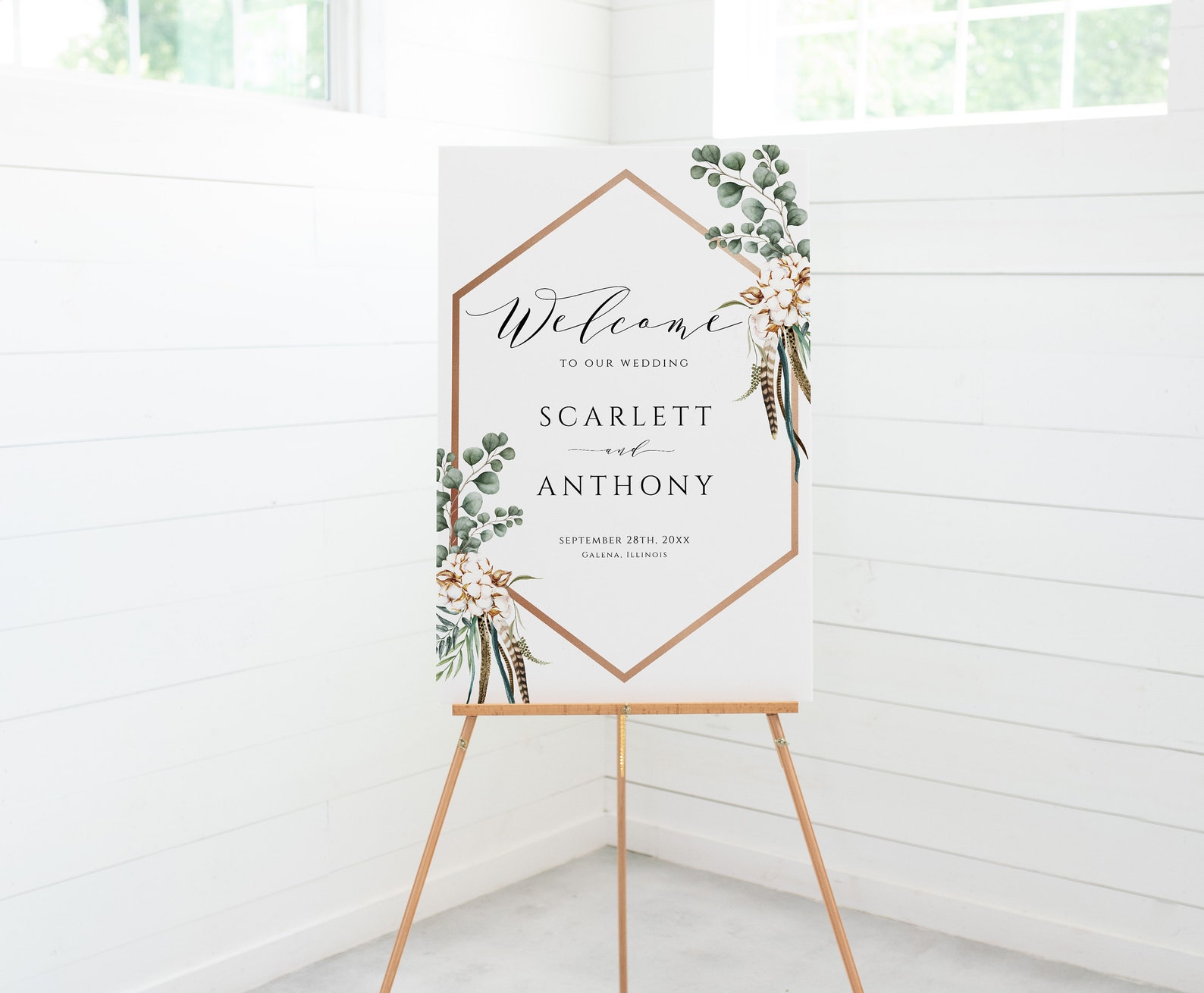 Boho Wedding Welcome Sign Printable Wedding Welcome Poster - Etsy