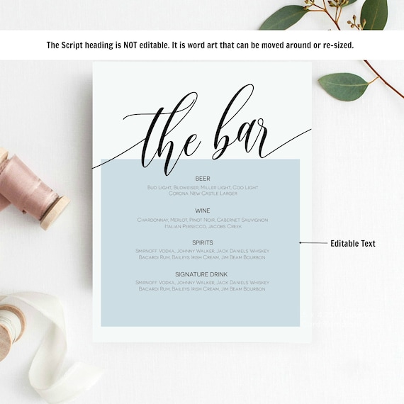 Plantilla De Word Art Para Boda