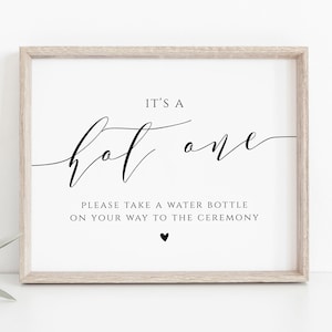 Wedding Water Sign, Ceremony Water Sign, Water Bottle Sign, Outdoor ...