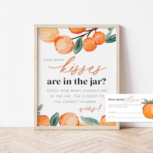 Orange Baby Shower Game Bundle, Little Cutie Baby Shower Games, Games ...