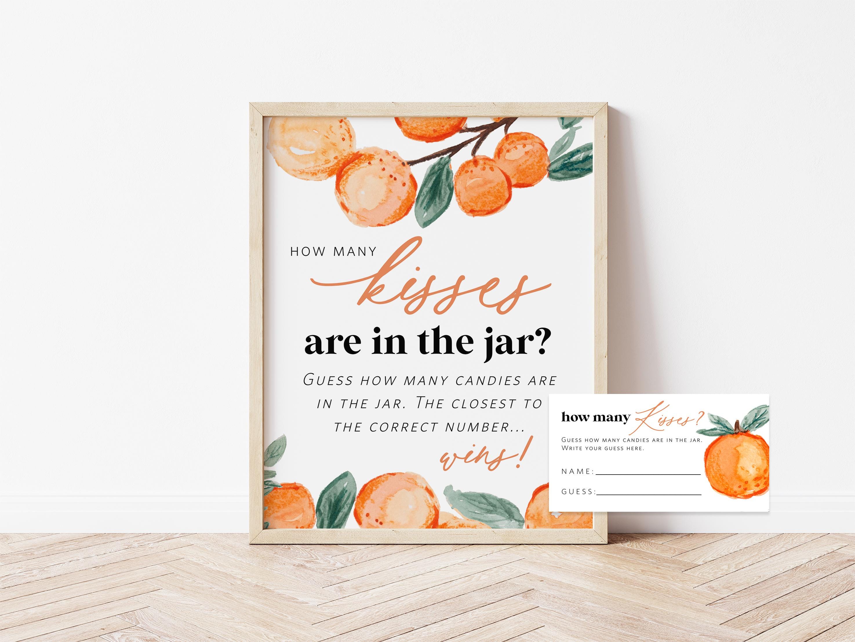 Orange Baby Shower Game Bundle, Little Cutie Baby Shower Games, Games ...
