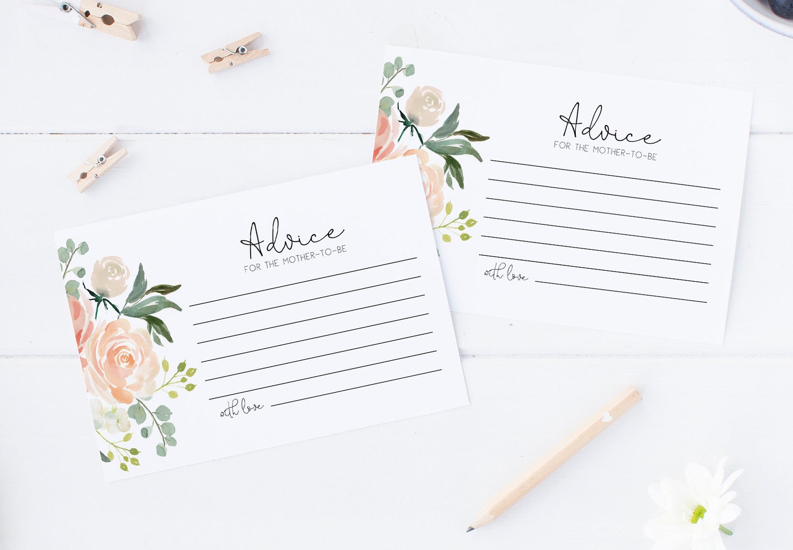 Baby Advice Sign and Cards, Advice Card Template, Baby Advice Sign ...