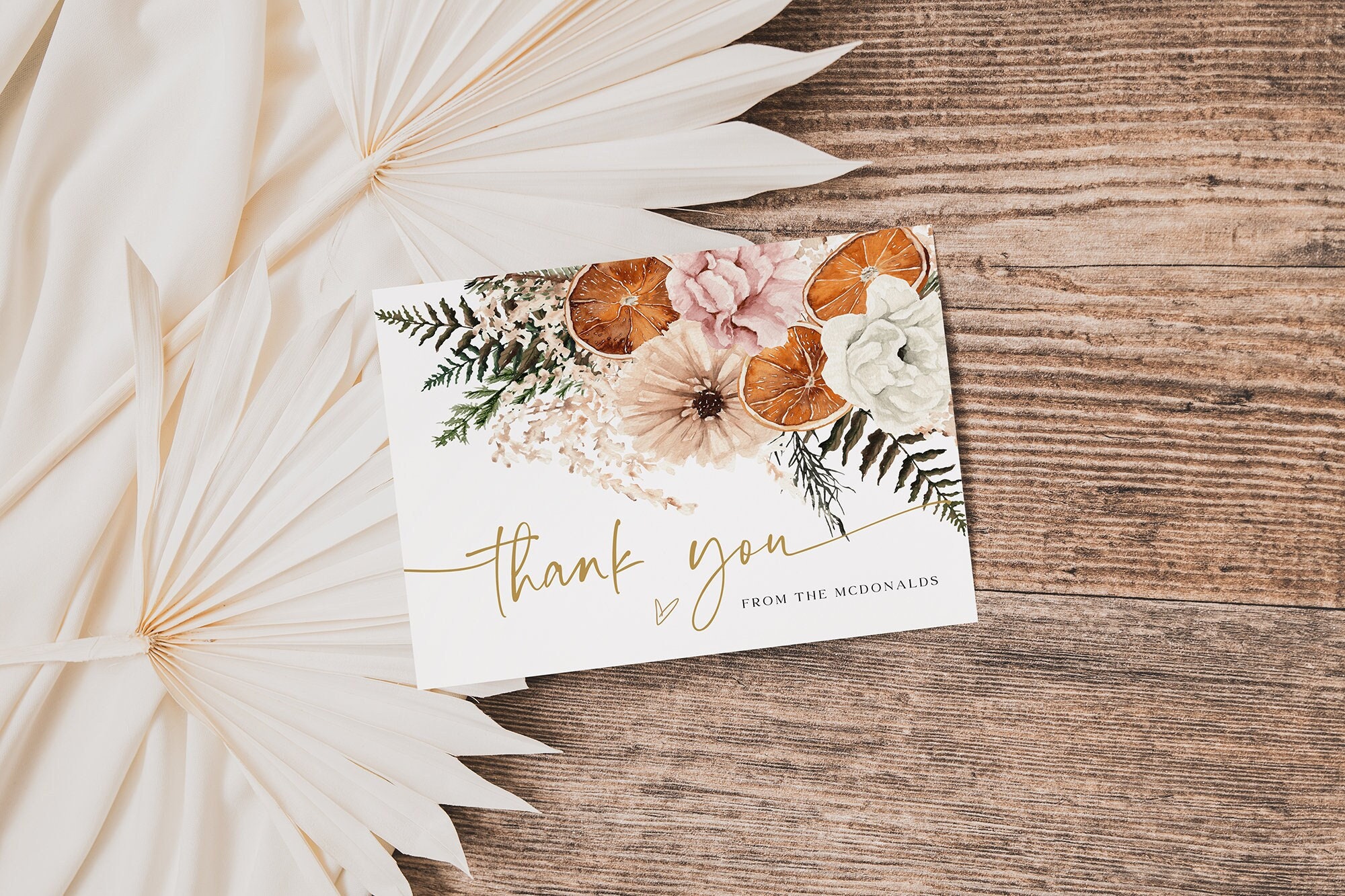 Christmas Thank You Card Template Thank You Card Printable - Etsy