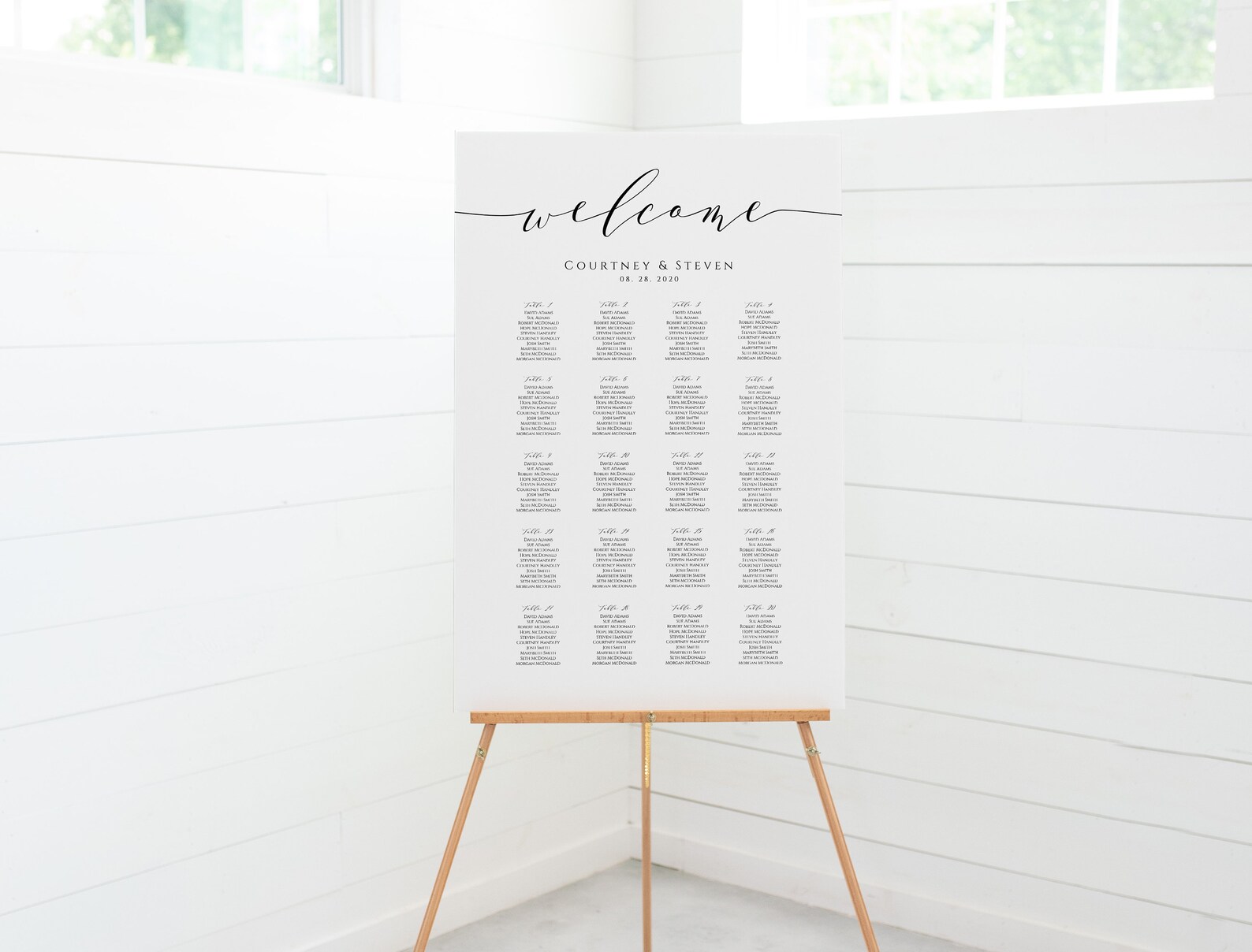 Seating Chart Poster Wedding Seating Chart Sign Find Your - Etsy