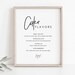 Cake Flavors Sign, Printable Caliigraphy Desserts Sign, Dessert Bar ...