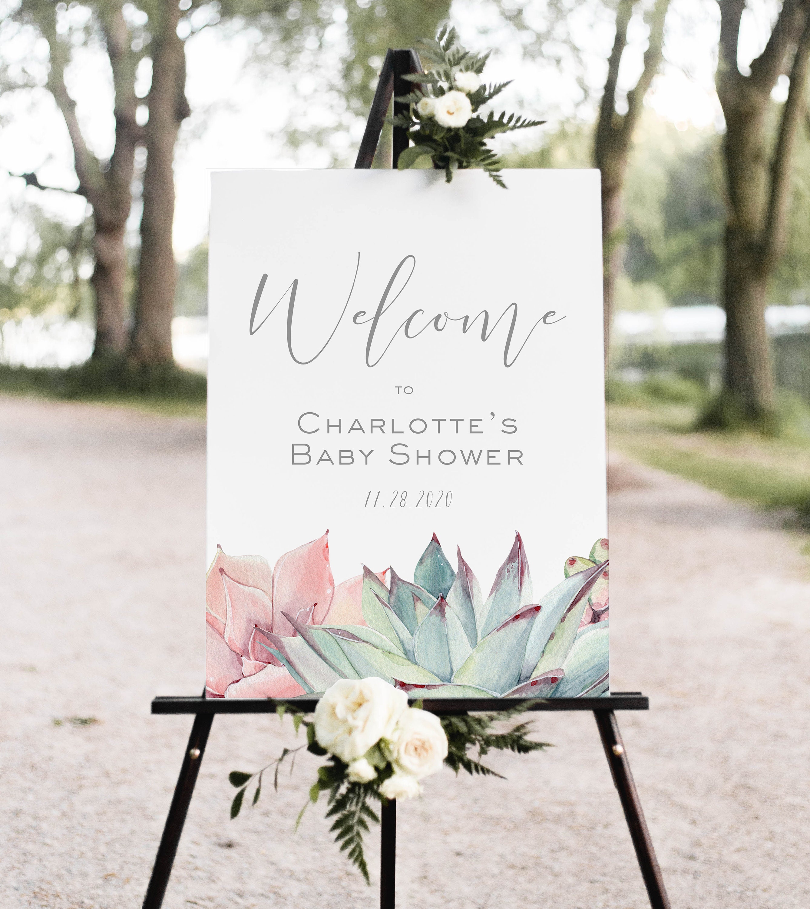 Succulent Welcome Sign Succulent Welcome Poster Printable - Etsy