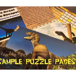 Dinosaur Escape Room Kit Printable | Classroom & Party Escape Room Game ...