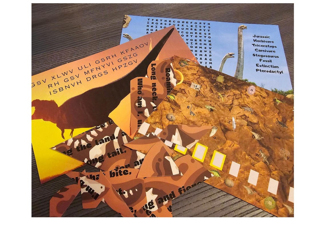 Ultimate Dinosaur Escape Room Kit - Fun and Educational Adventure for ...