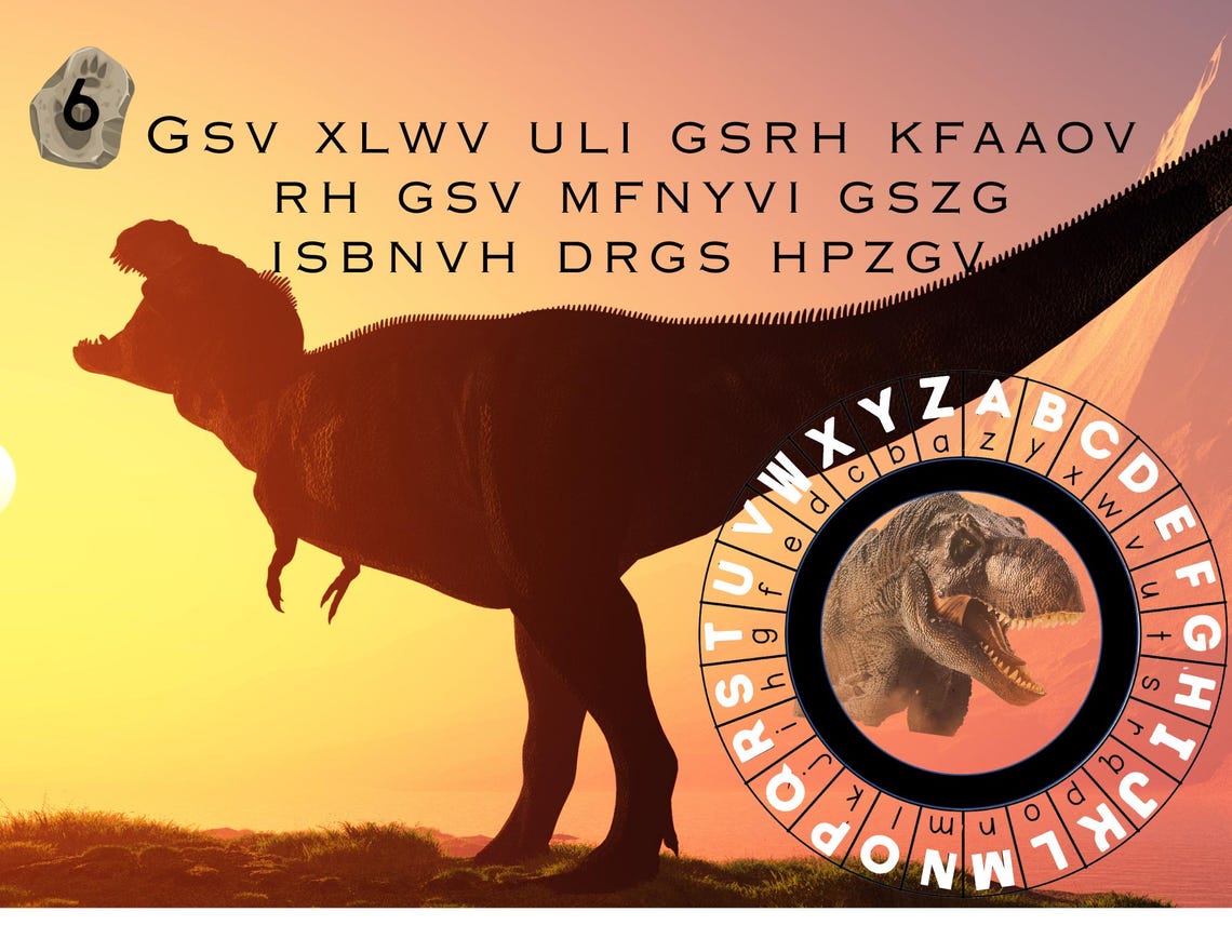 Dinosaur Escape Room Kit – Printable Adventure, Kids' Educational Game ...