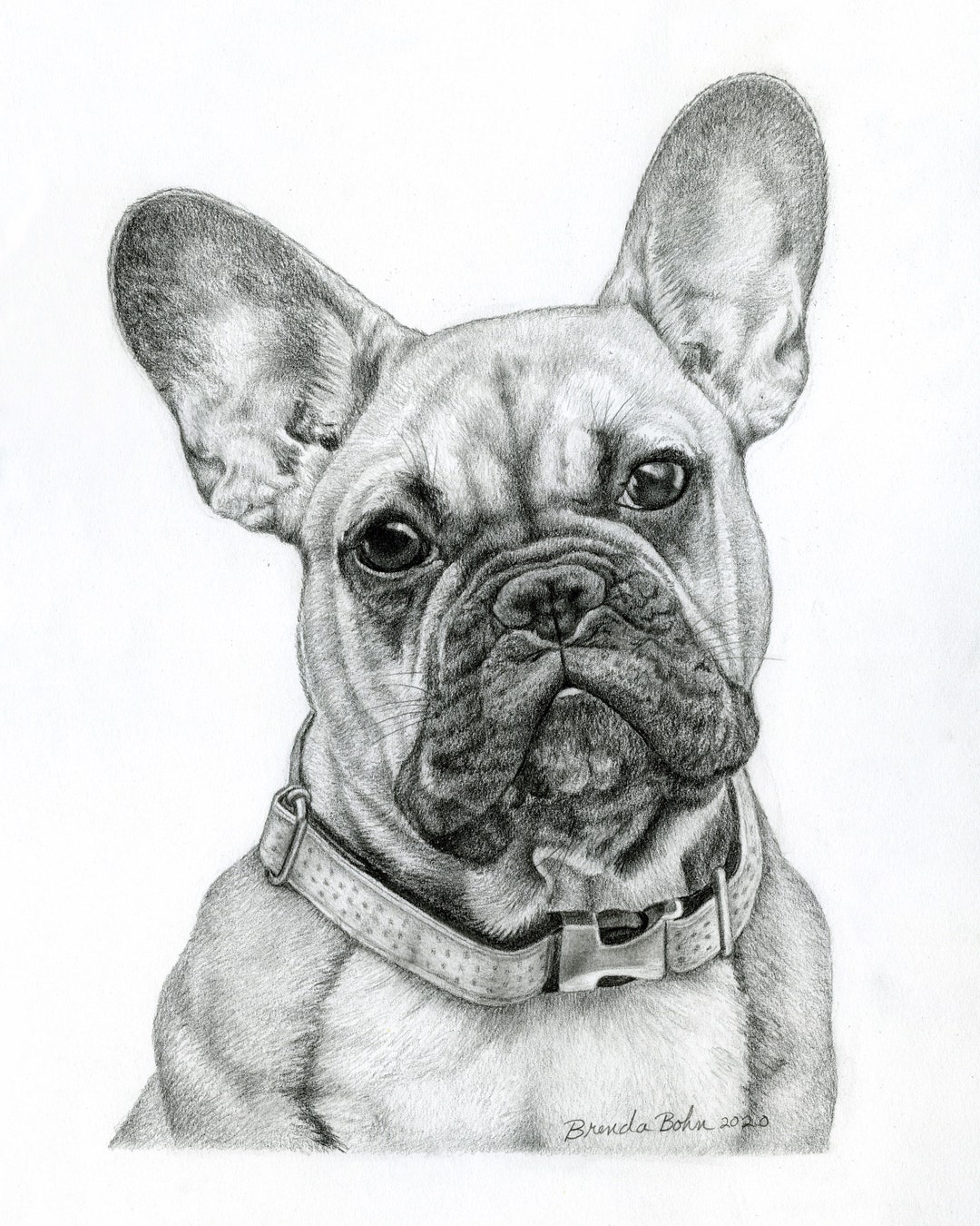 French Bulldog Original Drawing - Etsy