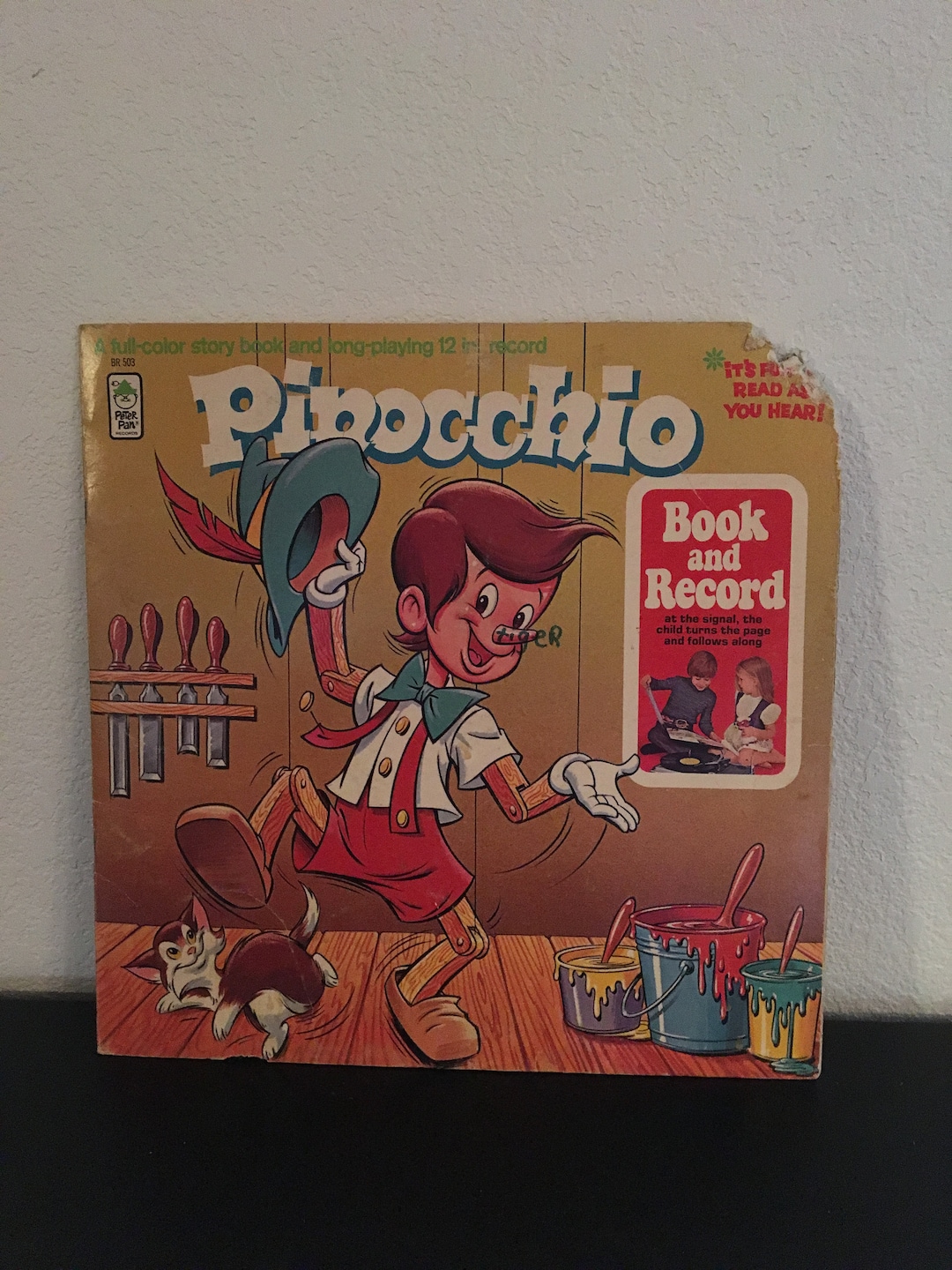 Vintage Disney Pinocchio Record Album - Etsy