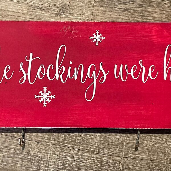Stocking Sign - Etsy
