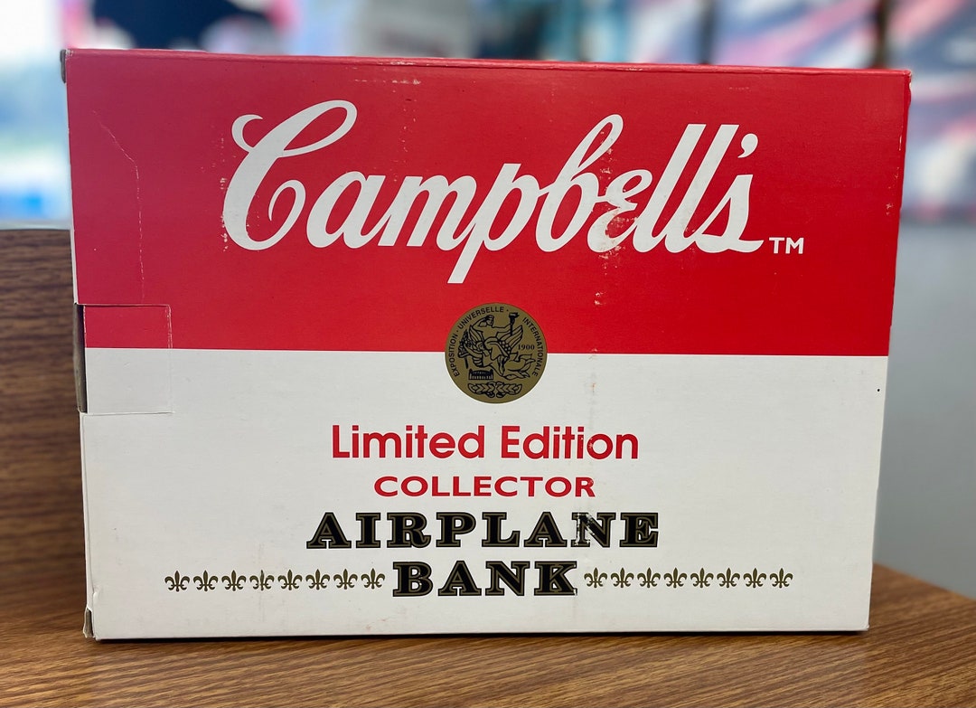 Buy Campbell's Airplane Bank 2nd in Series Die-cast Metal Coin Bank ...