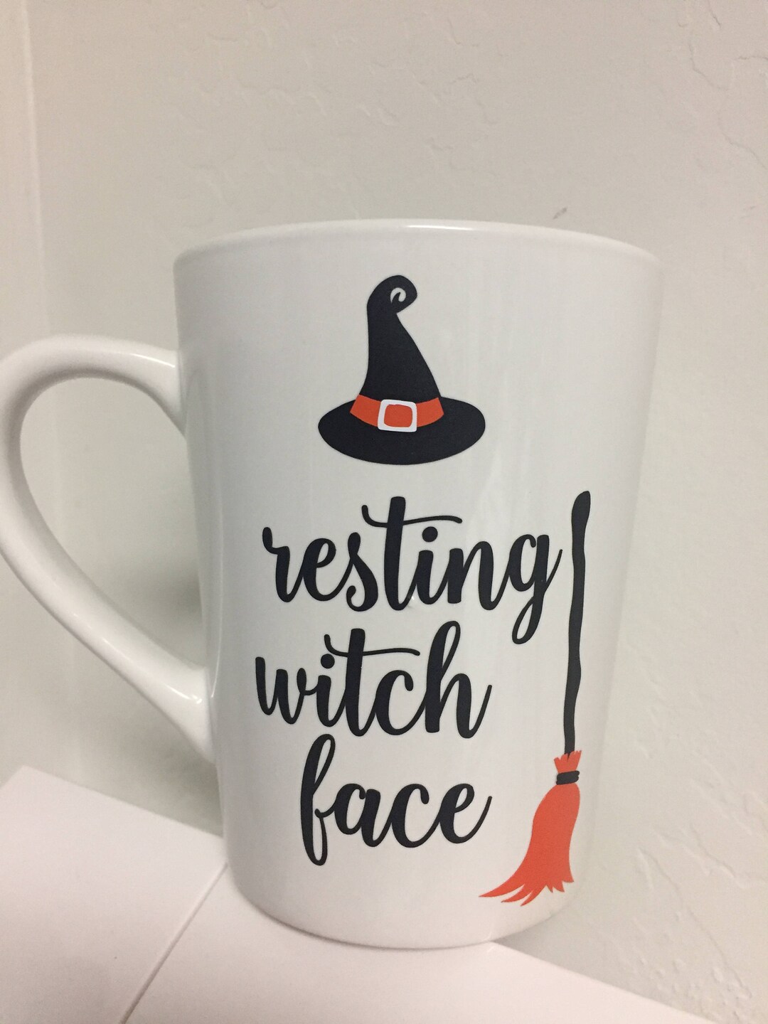 Resting Witch Face Coffee Mug - Etsy