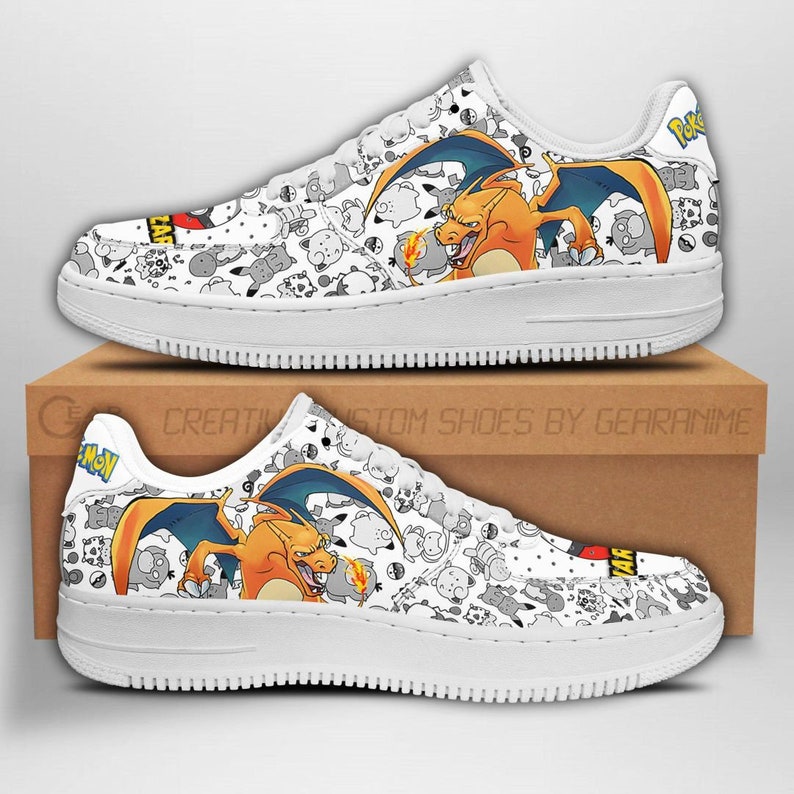 Charizard AF Sneakers Pokemon Shoes Fan Gift Idea AF0960 - Etsy