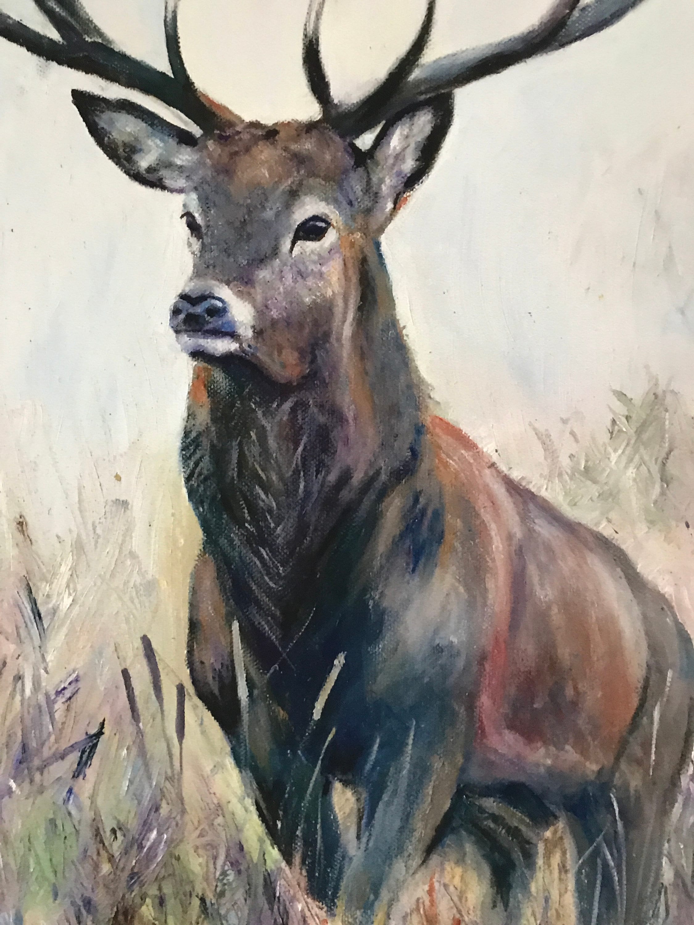 Stag Art Stag Print Stag Picture Stag Painting Deer Art | Etsy UK