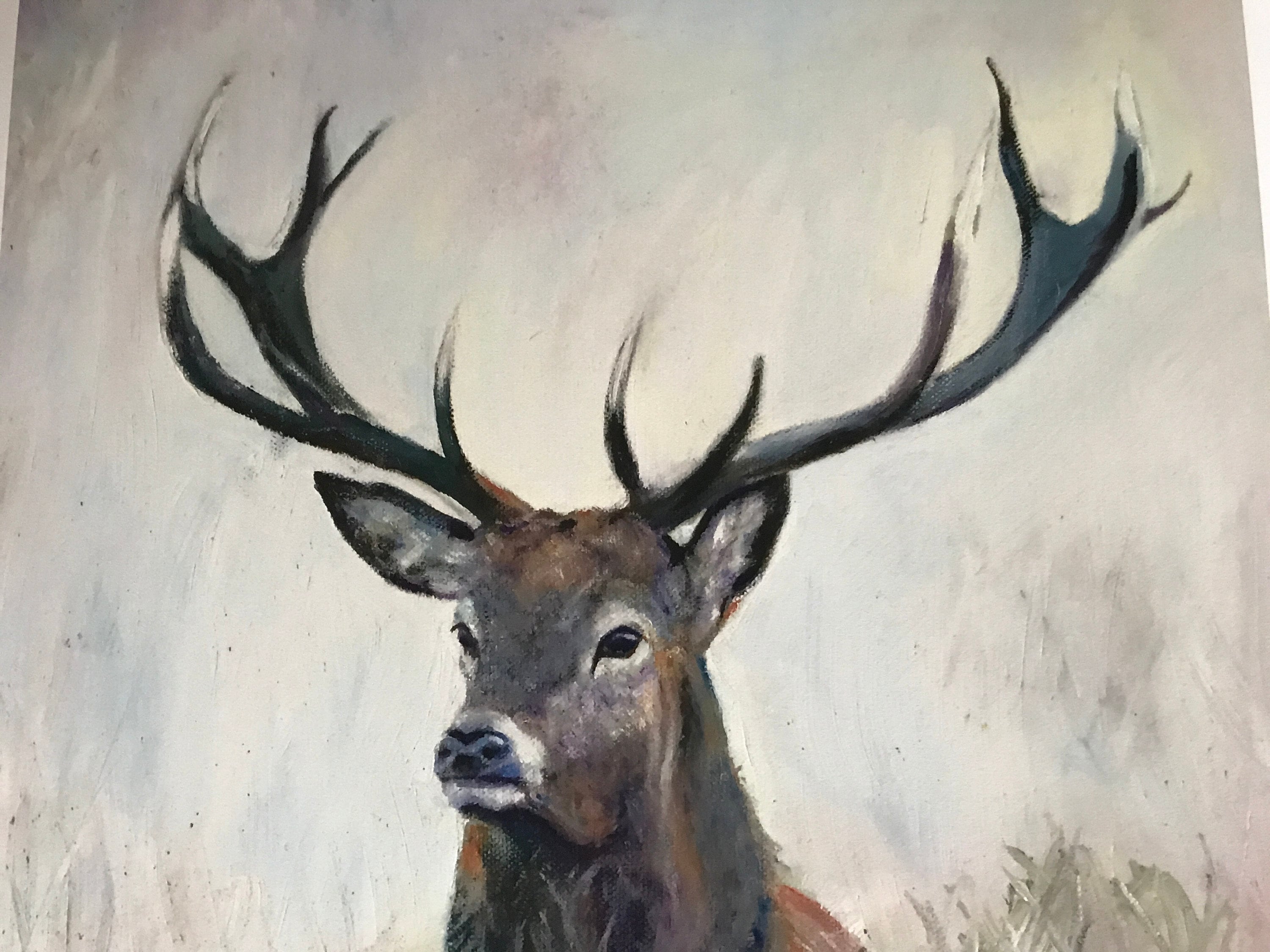 Stag Art Stag Print Stag Picture Stag Painting Deer Art | Etsy