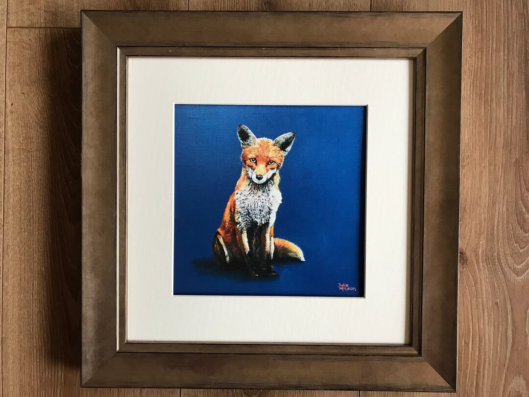 Scottish Fox Art Print: "goodnight Mr Fox" by Julie Mclean - Etsy