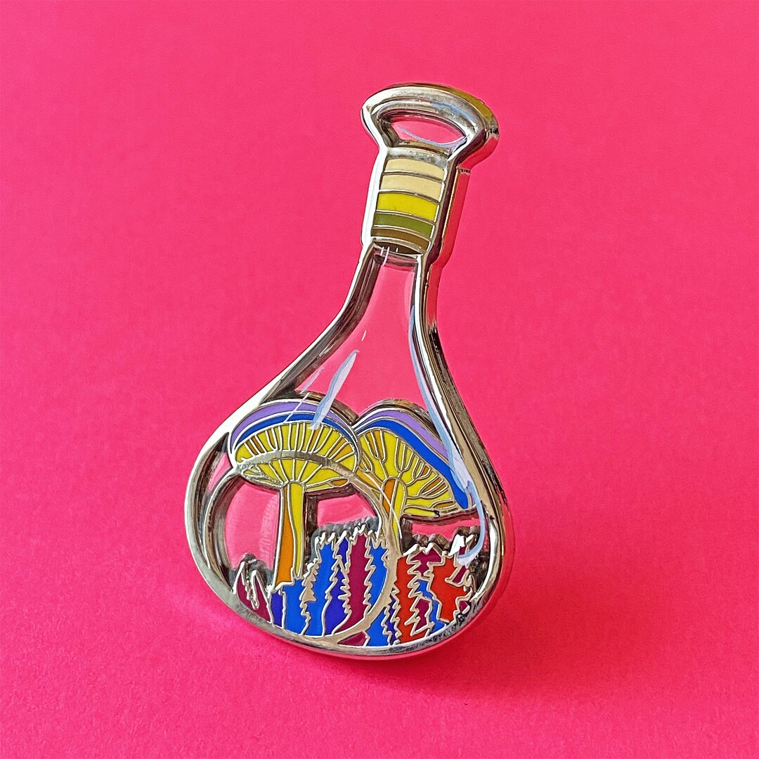 Magic Bottle Pin [clear Areas!] - Etsy