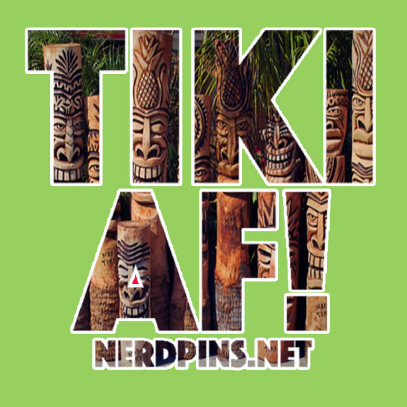 Flaming Tiki Drink Pin - Etsy