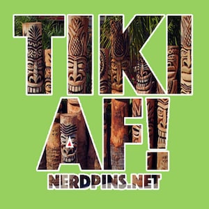 Flaming Tiki Drink Pin - Etsy