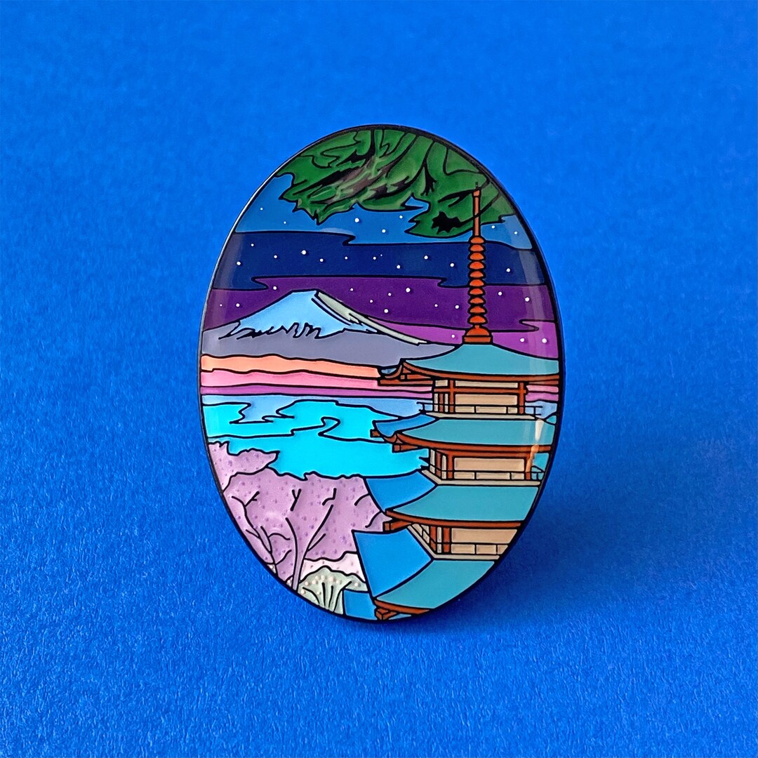 Mount Fuji Pin - Etsy