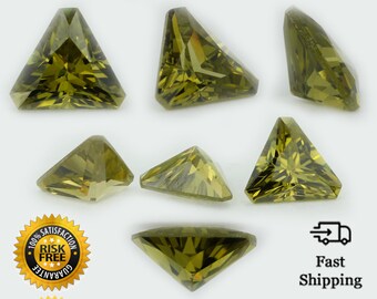 Peridot Triangle | Etsy