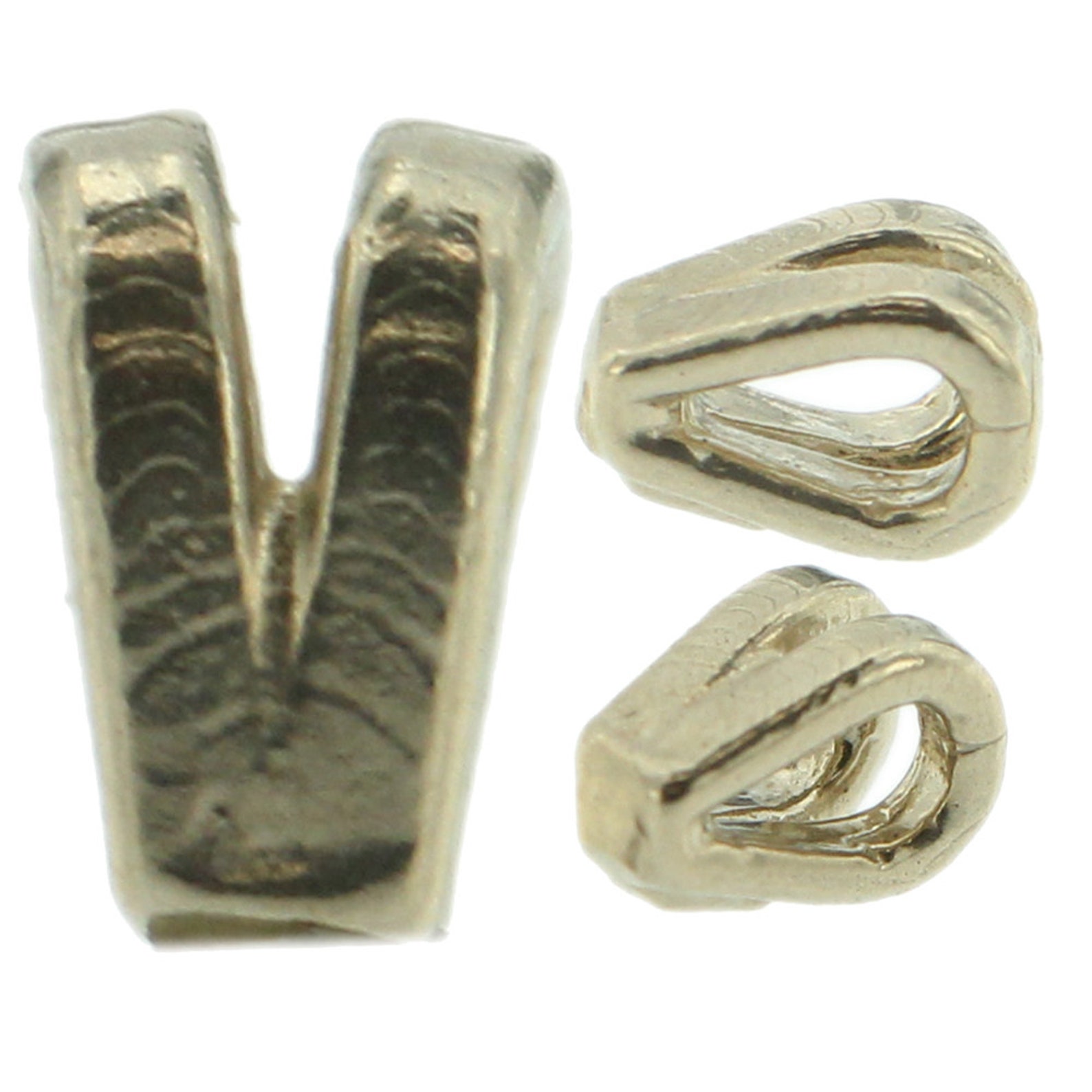 14k White Gold Rabbit Ear Pendant Bail Jewelry Findings for - Etsy