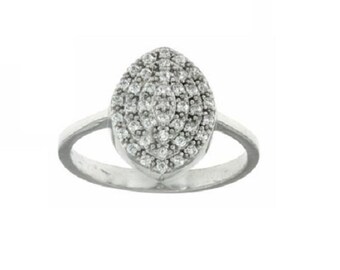 Gorgeous 925 Silver CZ Ring - Etsy