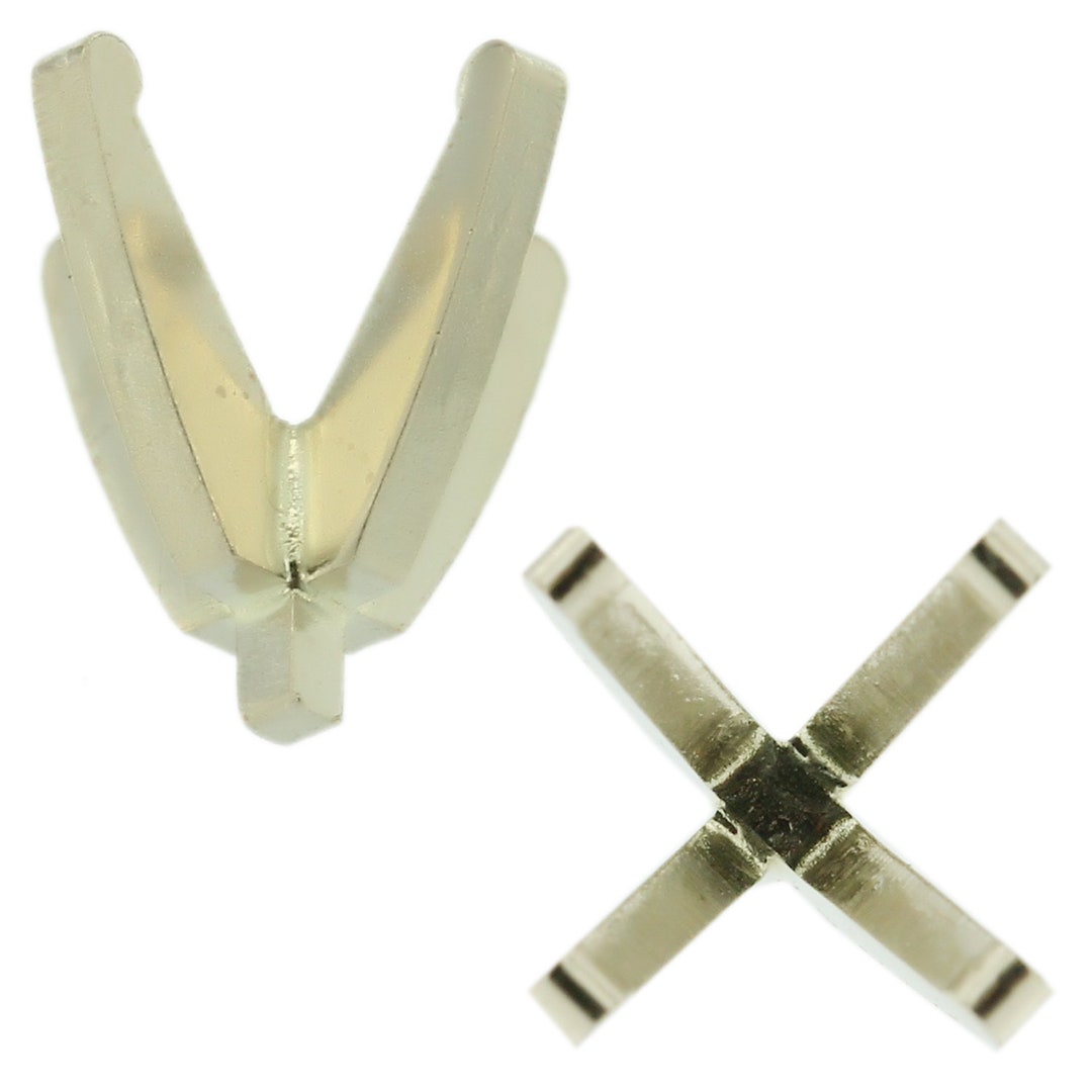 14K White Gold Round 4 Prong Peg Head Setting Standard Style - Etsy