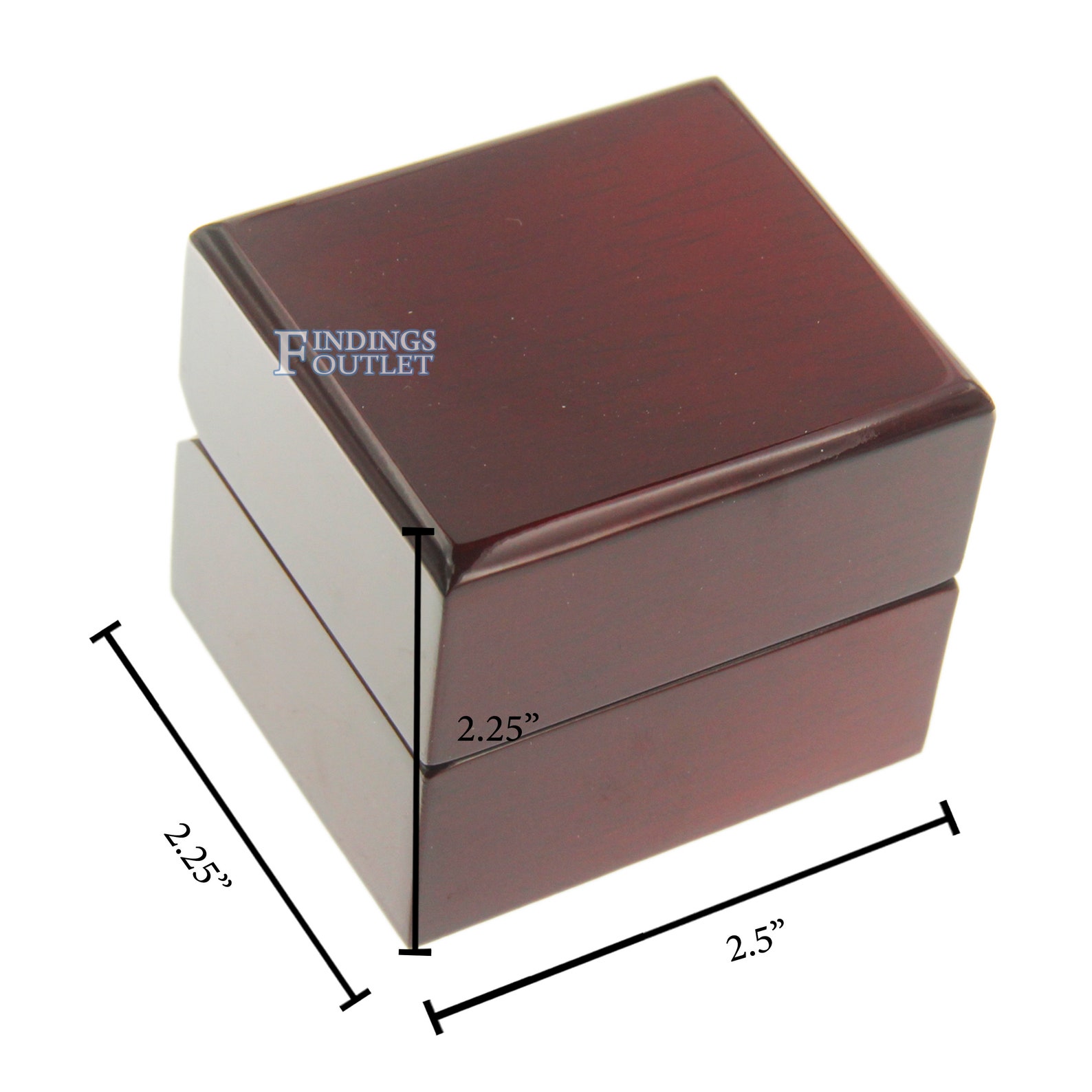 Deluxe Cherry Rosewood Ring Box Display Wood Wooden Jewelry - Etsy