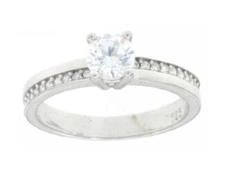 Gorgeous 925 Silver CZ Ring - Etsy