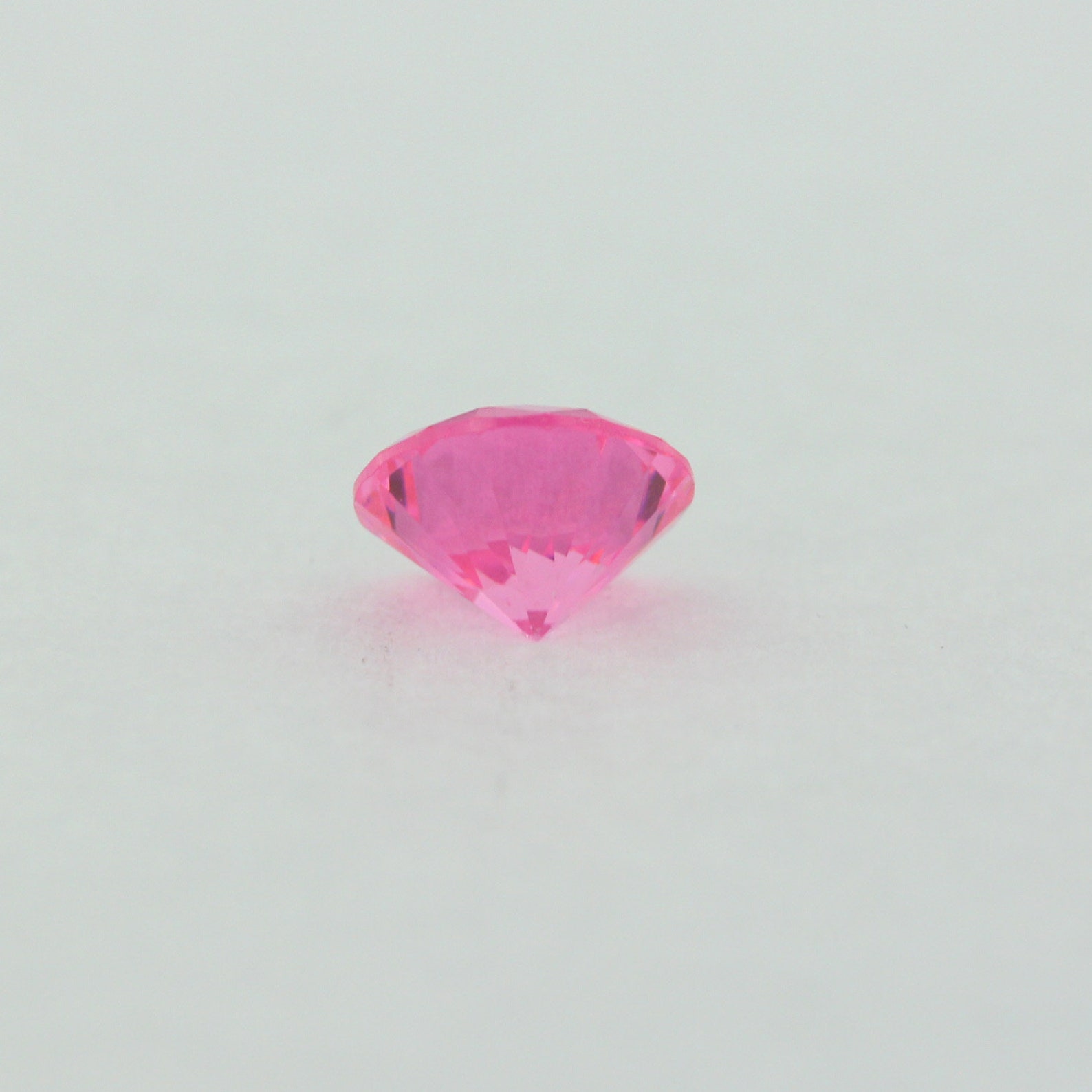 Loose Round Cut Shape Pink Sapphire CZ Stone Single Cubic - Etsy