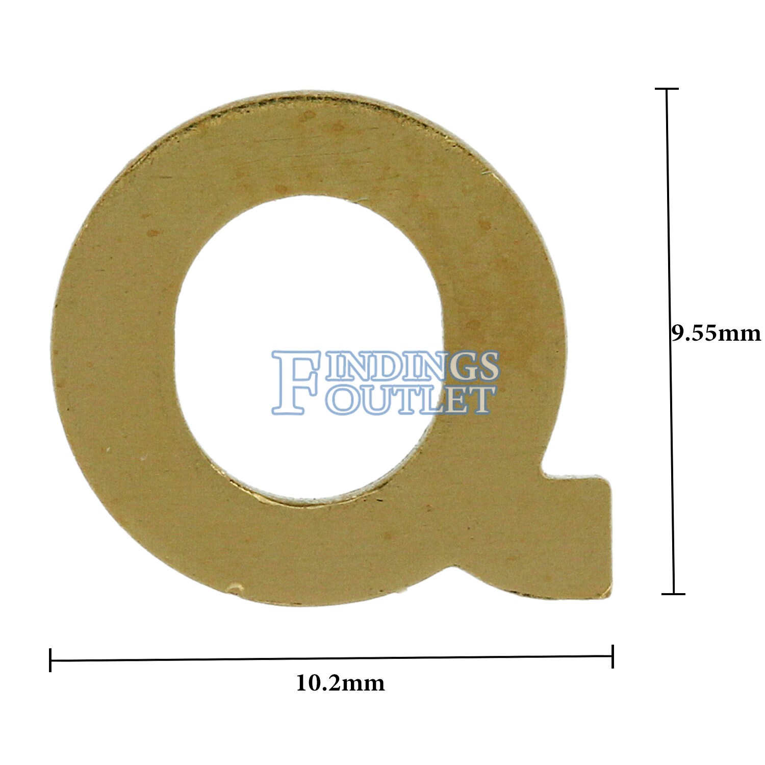 14k Yellow Gold q Block Initial Letter Nameplate - Etsy