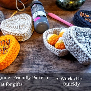 Valoween Conversation Heart Box Crochet Pattern - Conversation Heart ...