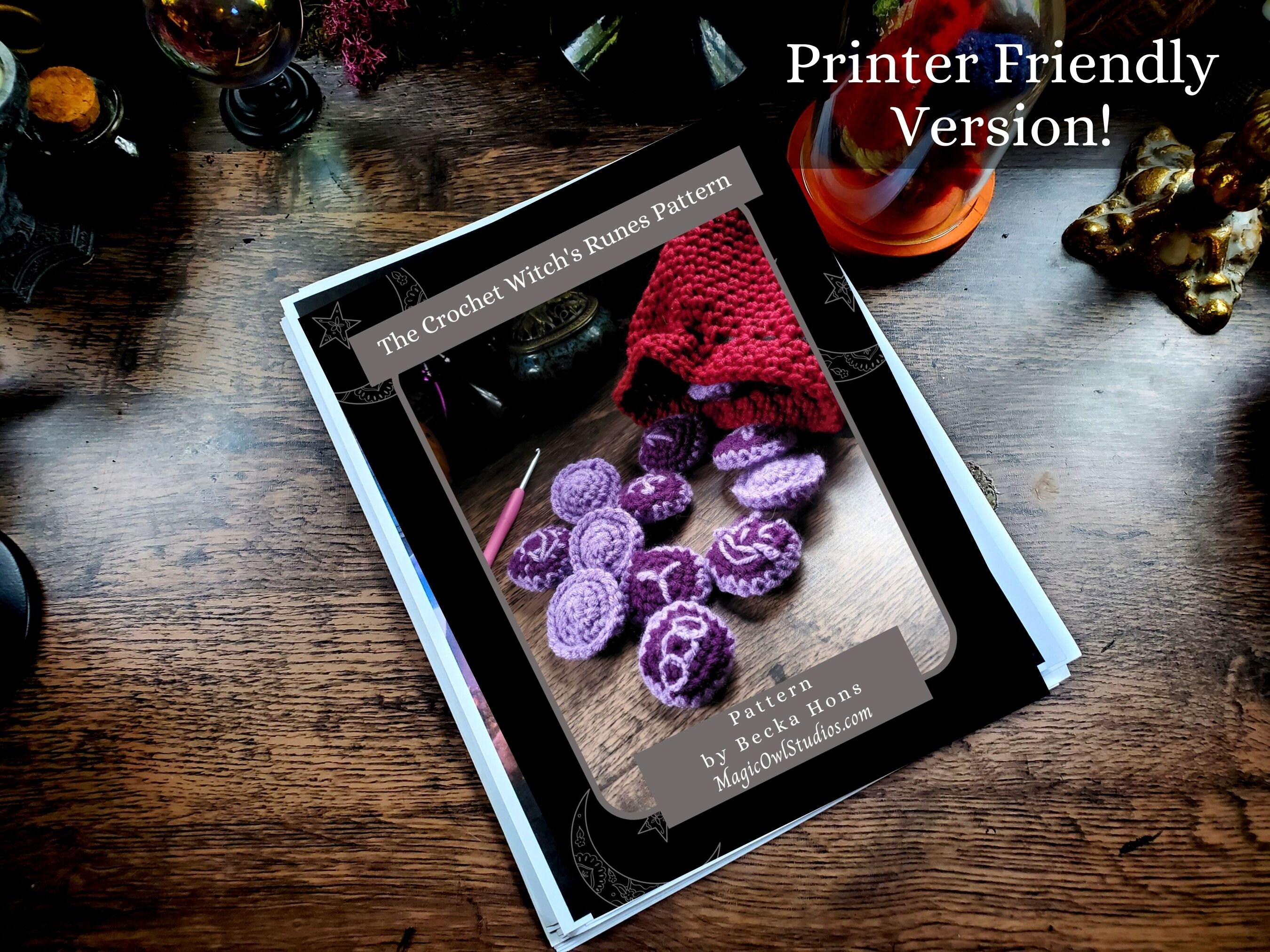 Witch's Runes Crochet Pattern - Pattern Only - Witch Aesthetic - PDF ...