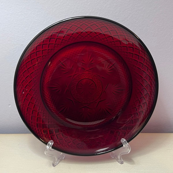 Ruby Red Plates - Etsy