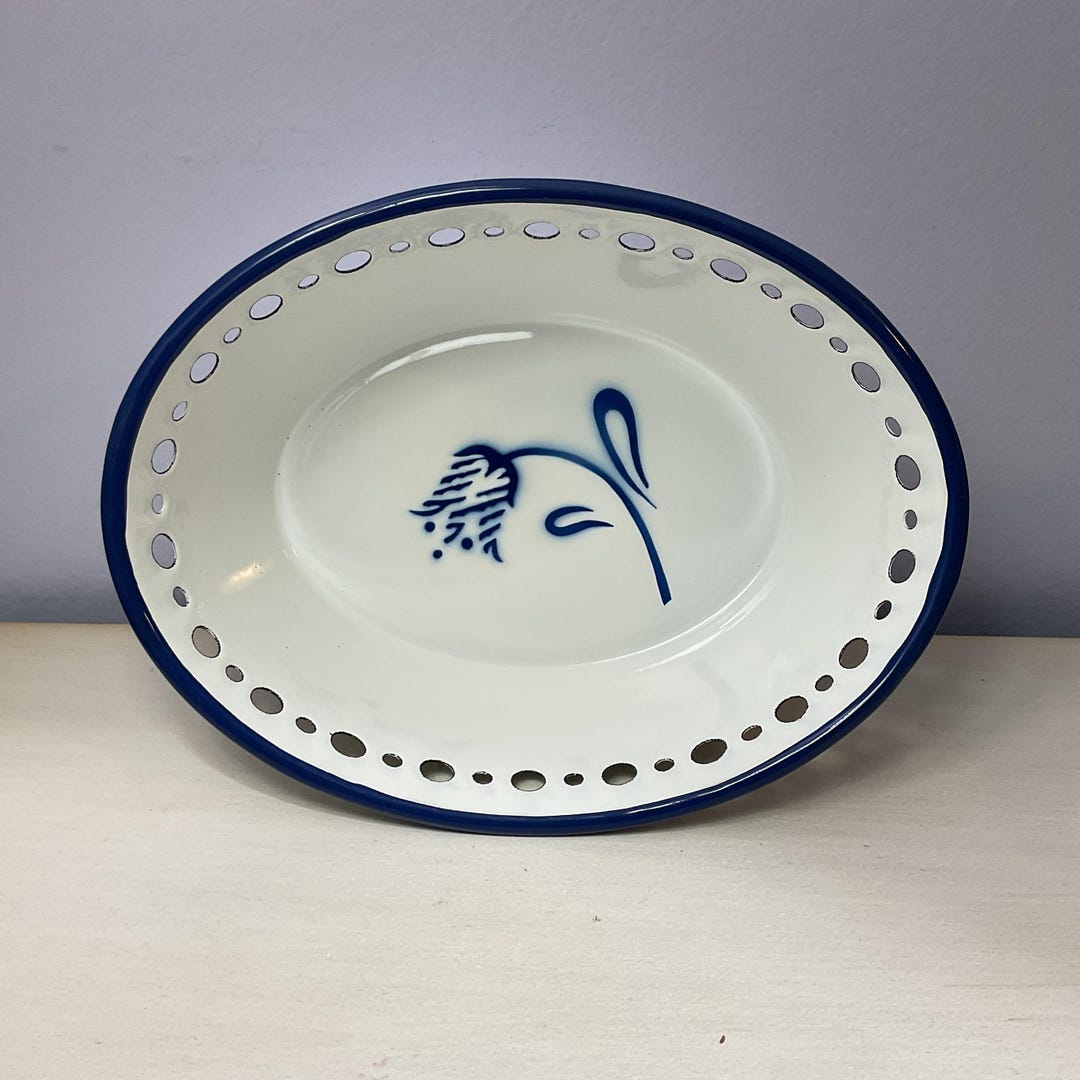 Vintage 1990’s IKEA Sweden ARV IDYLL Blue & White Enamelware Casserole ...