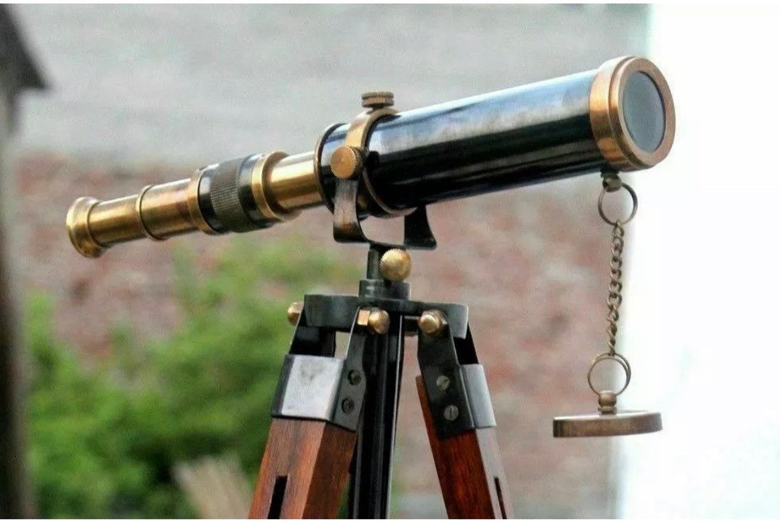 Nautical Vintage Telescope Marine Handmade Navy Ship Antique Brass ...