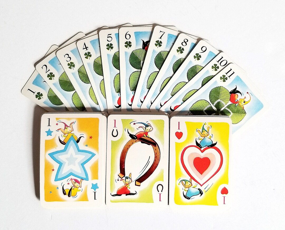 Hearts Mini Card Game Complete in Box - 1960s Small Size Card Game With ...