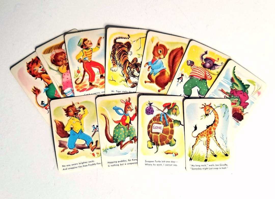 Snap Mini Card Game Complete in Box - 1960s Small Size Card Game With ...