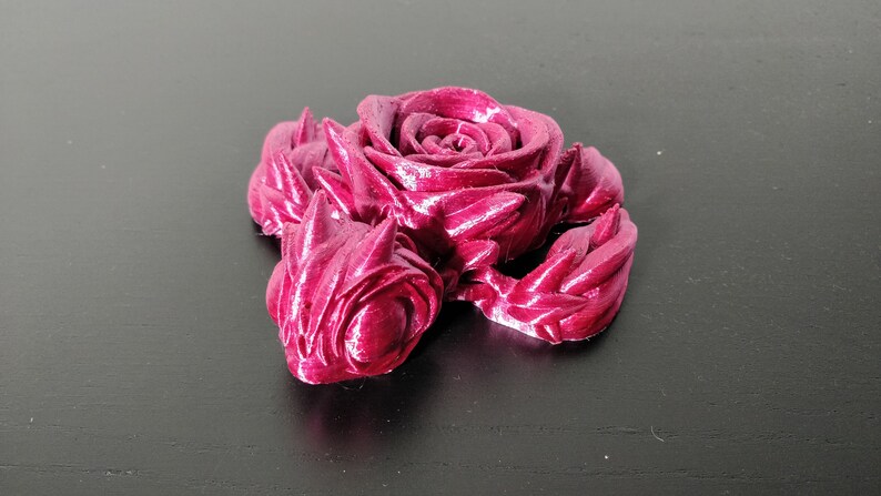 Articulated Rose Turtle 3d Printed Fidget Toy - Etsy
