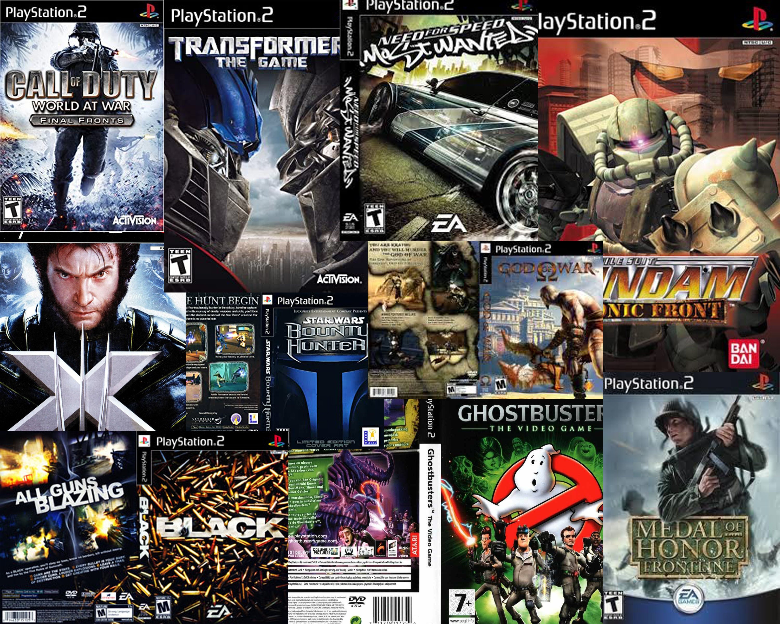 Custom replacement Playstation 2 game cover artwork loads of | Etsy