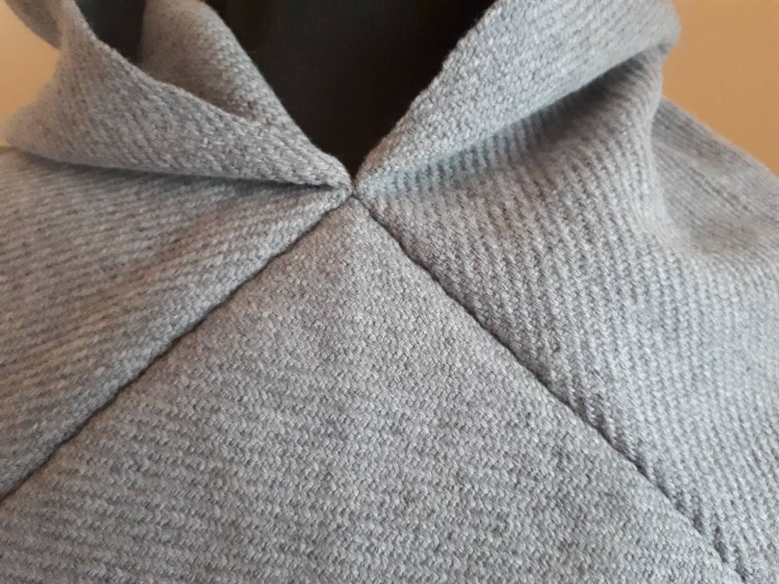 Custom Hood, Handwoven Medieval Hood, Hand Woven Viking Hood in Pure ...