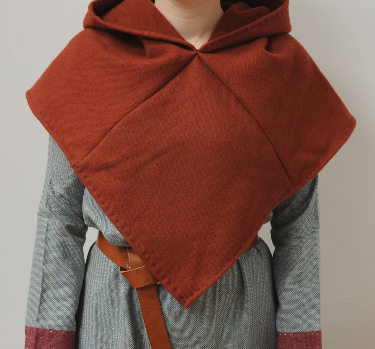 Medieval Wool Hood Warm and Soft Ready for Delivery. Viking - Etsy